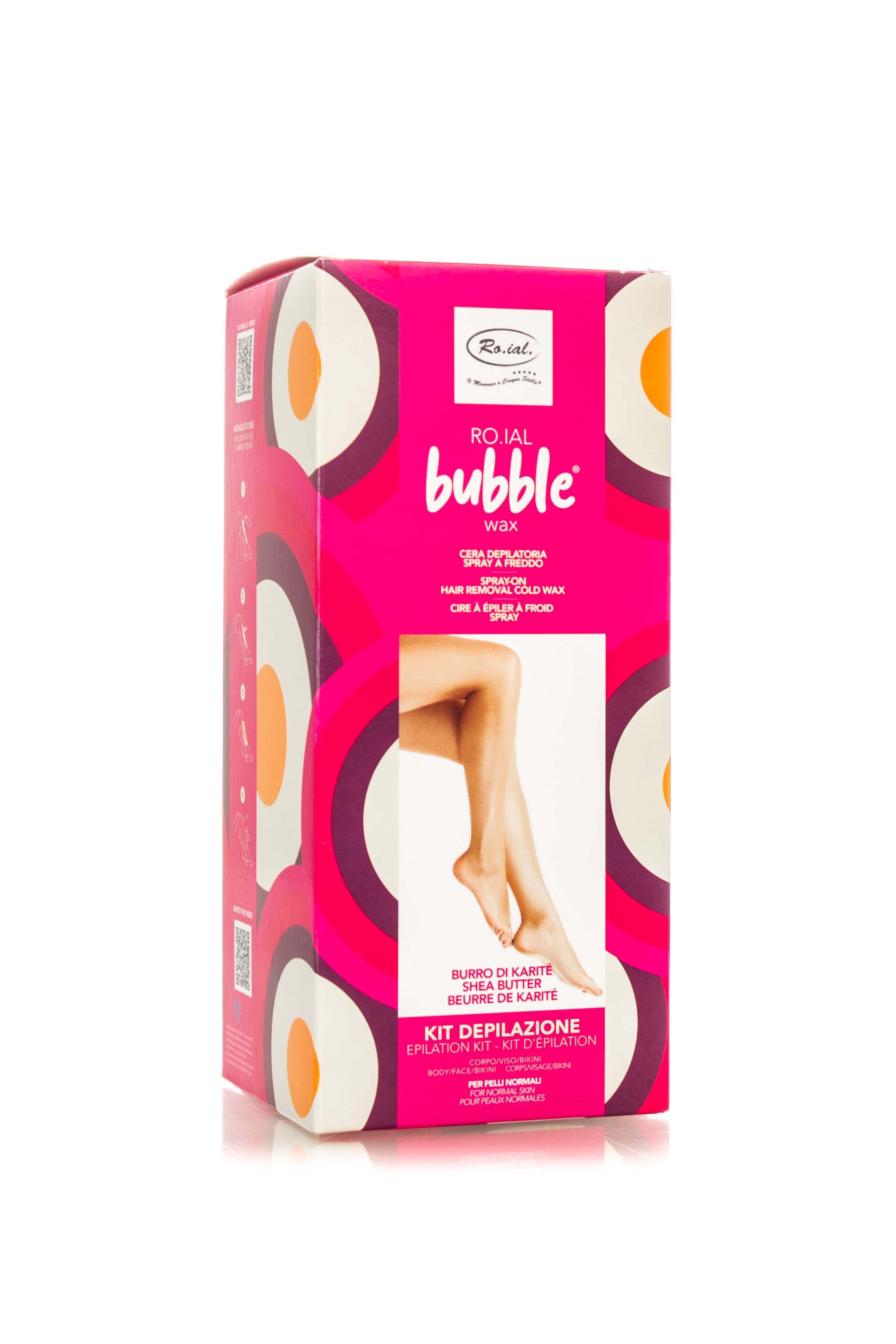 RO.IAL BUBBLE WAX EPILATION KIT SHAE BUTTER – Salon Hair Care