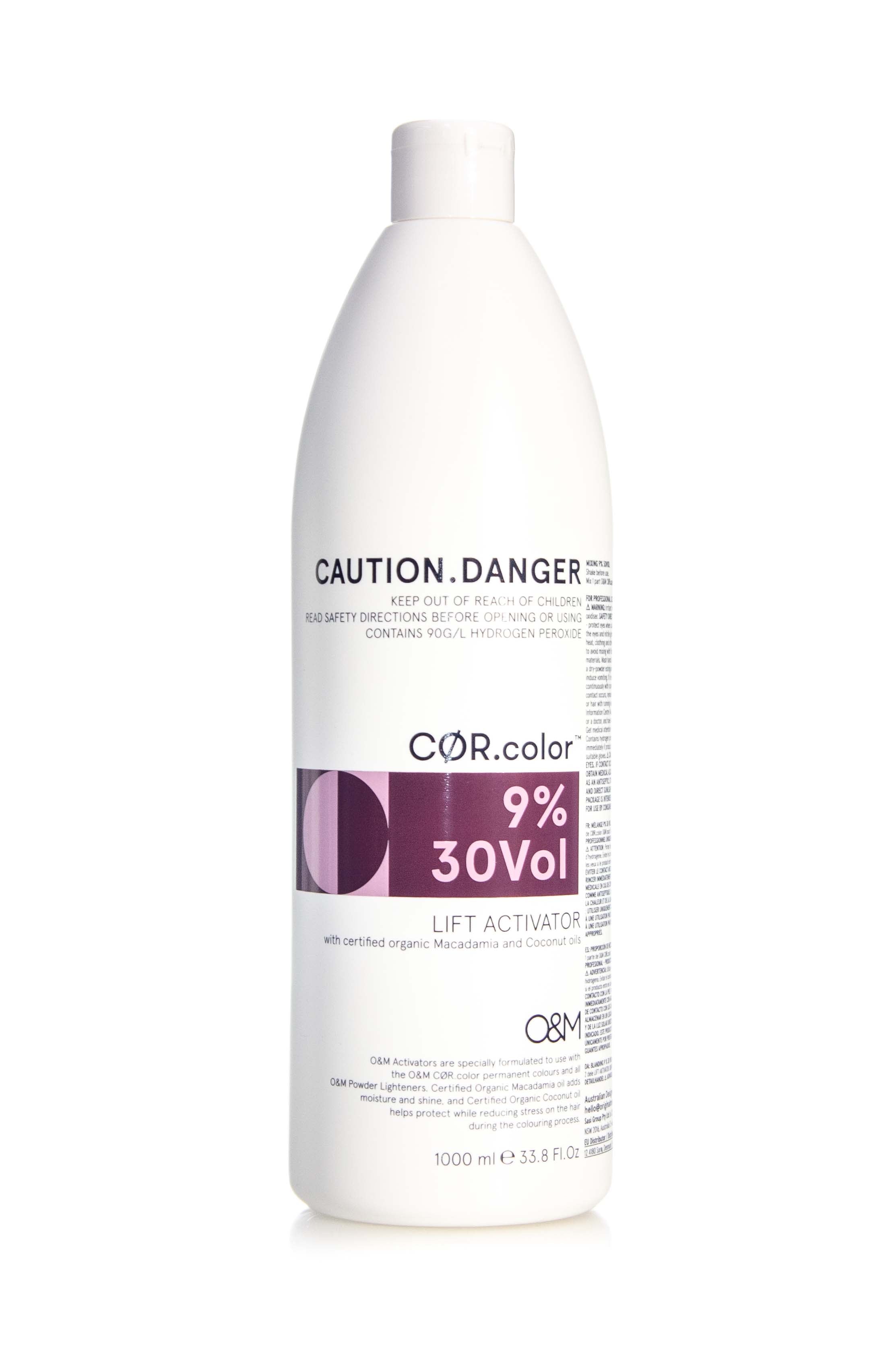 O&M COR.COLOR 9% 30 VOL LIFT ACTIVATOR 1L – Salon Hair Care