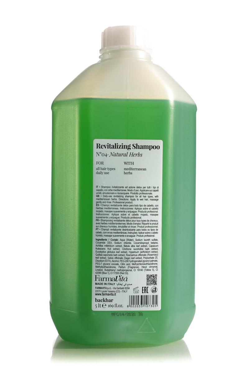 BACKBAR Revitalizing Shampoo No.4 Natural Herbs | Various Sizes – Salon ...