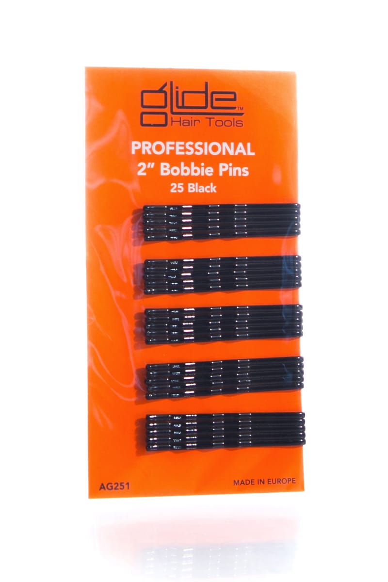 GLIDE Bobbie Pins 2" Card Of 25 | Various Colours – Salon Hair Care