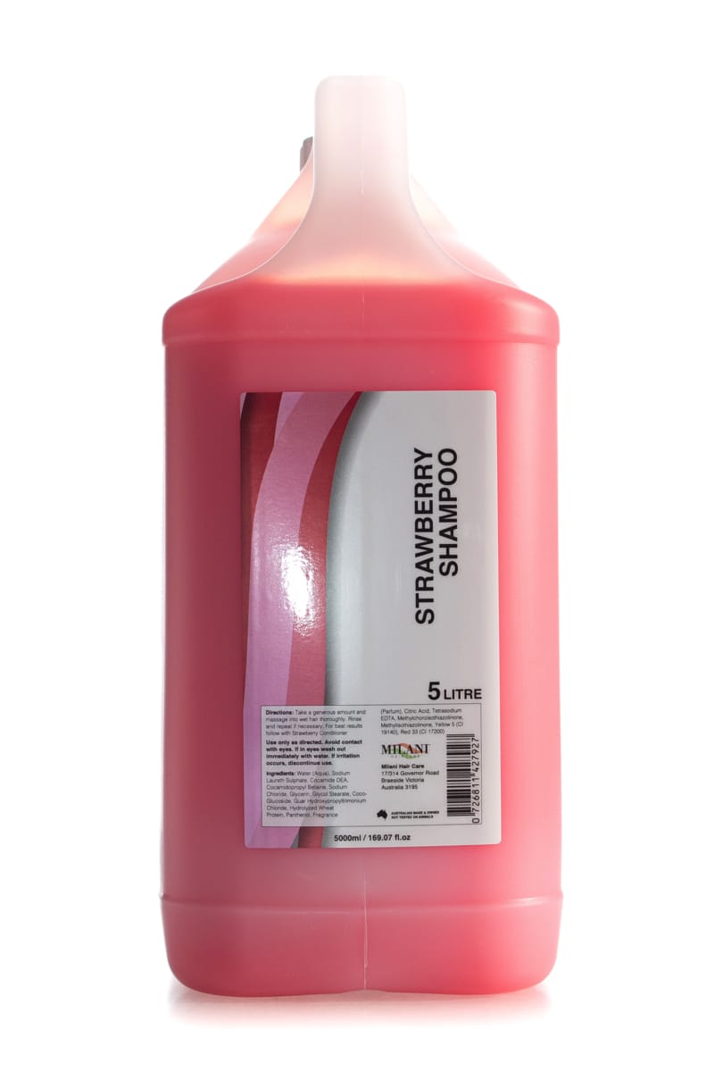 MILANI STRAWBERRY SHAMPOO 5L – Salon Hair Care